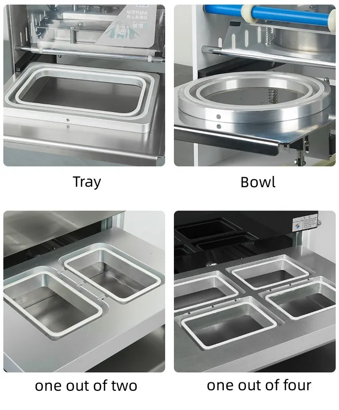 Manual Medical Food Plate Tray Lidding Packaging Sealing Sealer Machine ...