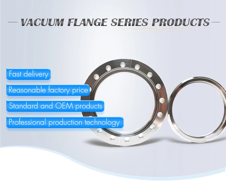Vacuum Sanitary CF Flange Series Bored Flange Rotatable Conflate Weld ...