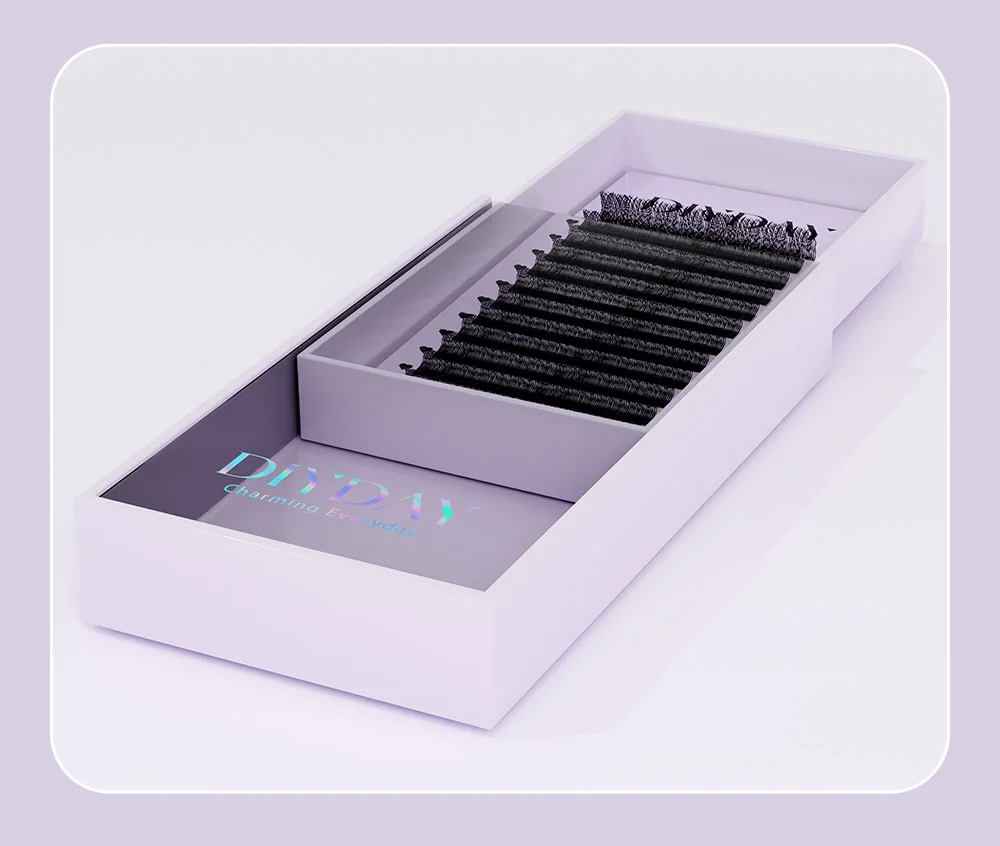 Diyday 3d 6d Clover W Shape 0.07 Thickness Premade Fan Eyelash ...