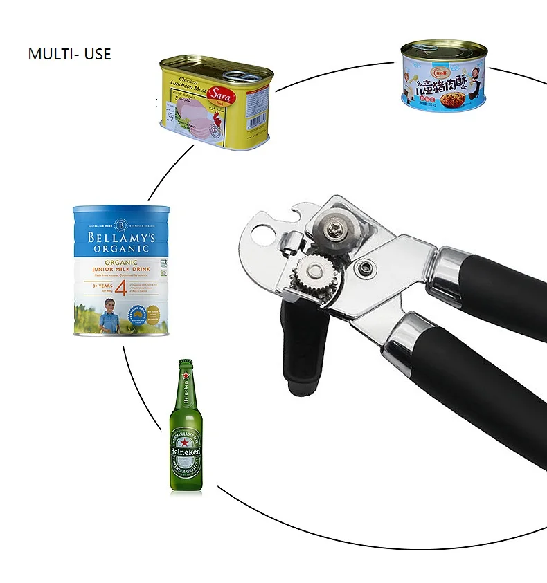 Classic Multifunction Manual Handheld Strong Can Bottle Opener With ...