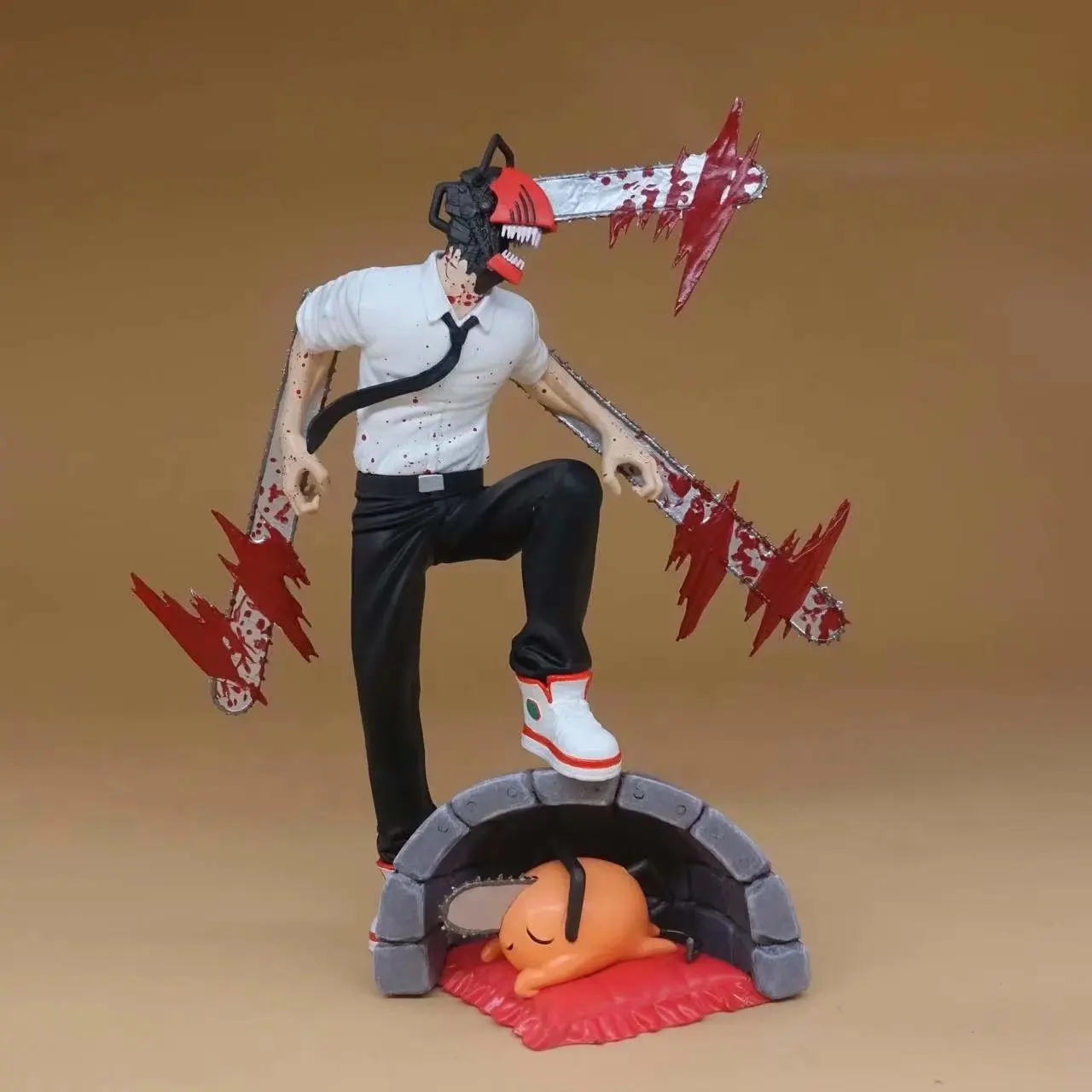 20cm Chainsaw Man Denji Anime Figure Denji Pochita Action Figurine Pvc ...