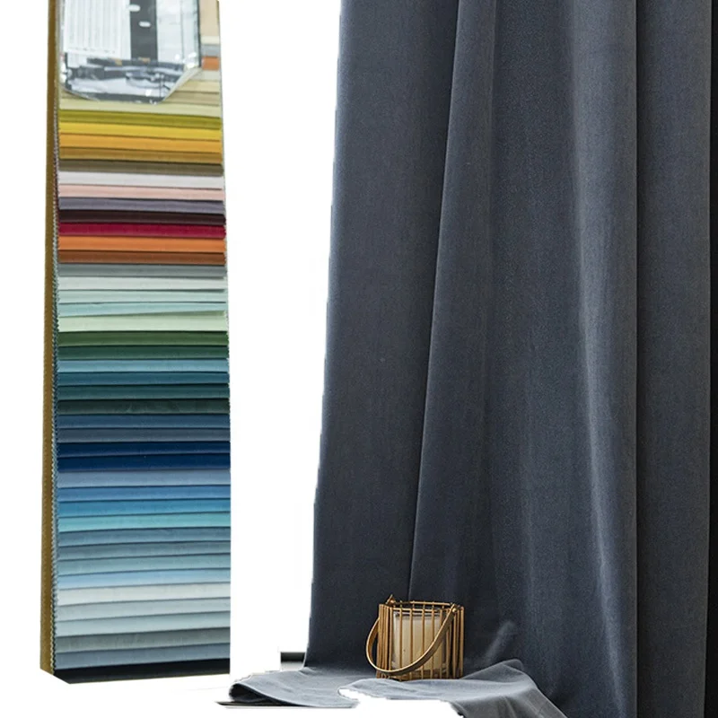 420gsm 280cm Curtain Fabric Mosha Velvet 100%polyester Wholesale ...