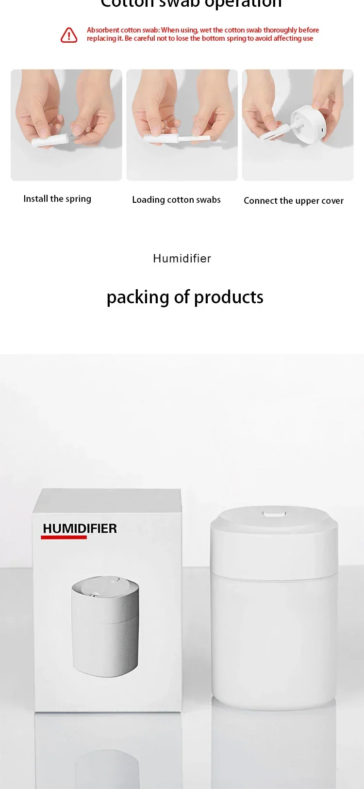 Mini Large Mist Volume Usb Air Humidifier Household Small Desktop ...