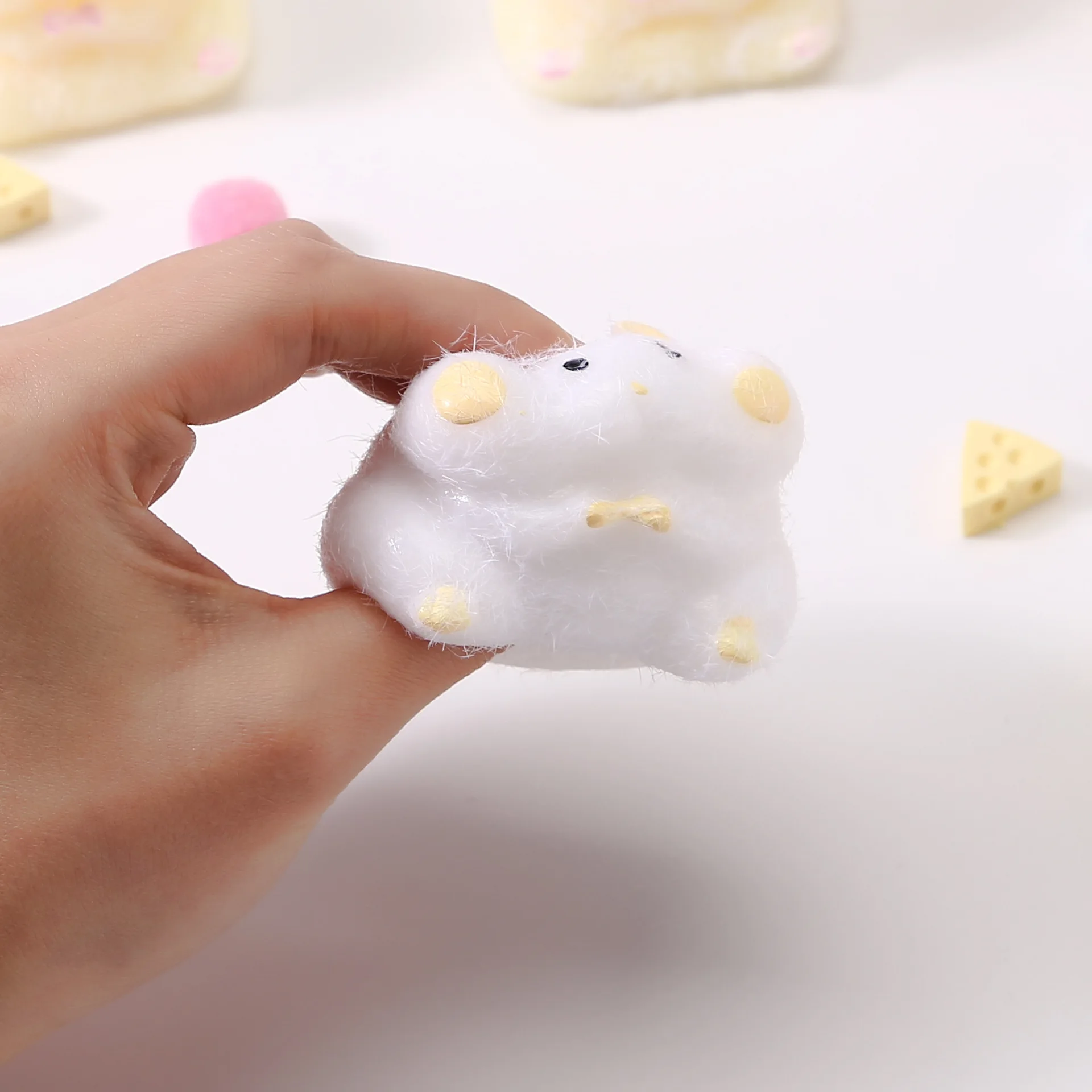 Cute Kawaii Mouse Mini Hamster Stretchy Squeeze Toy
