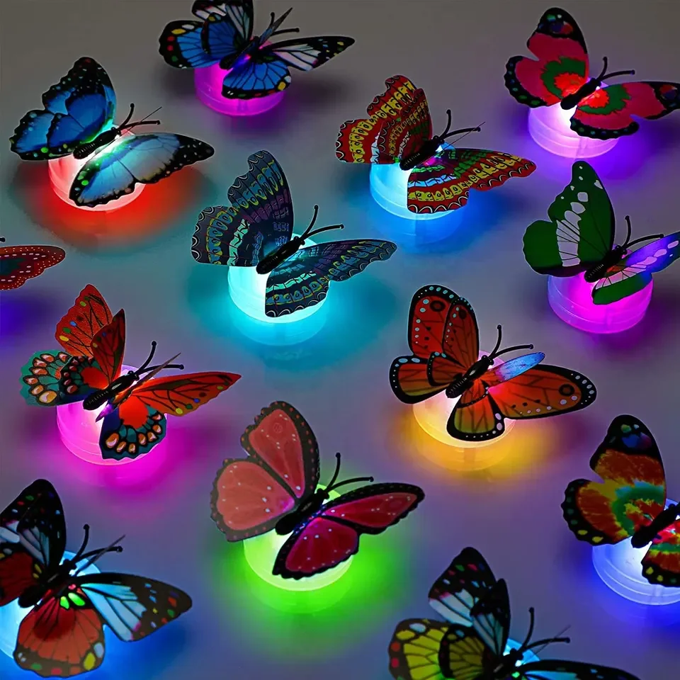 Wholesale Butterfly LED Night Light Color Changing Light Wall Lamp ...