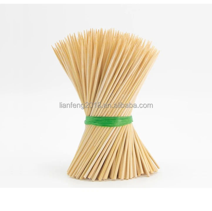 Biodegradable Round 50cm Barbecue Bamboo Stick Skewers 40cm - Buy 50cm ...