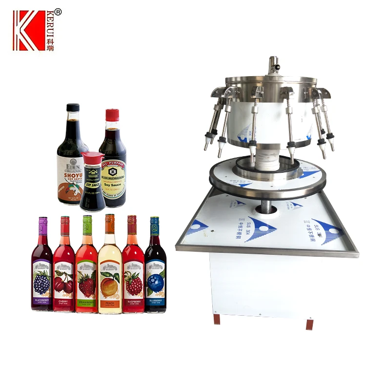 Semi-automatic Negative Pressure Siphon Fruit Vinegar Bottle Rotary ...