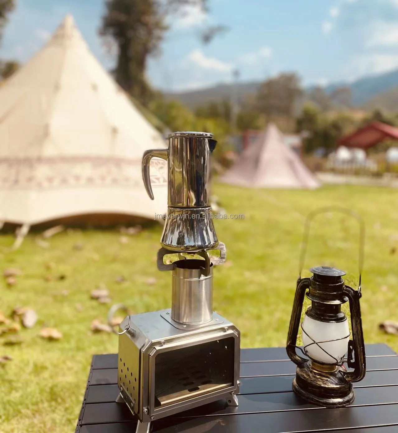 Detachable Rectangle Stainless Steel Outdoor Bonfire Stove Camping Fire ...