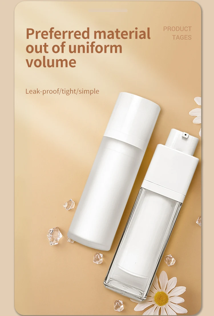 Frosted Matte 15g 30g 50g Airless Lotion Pump Bottle