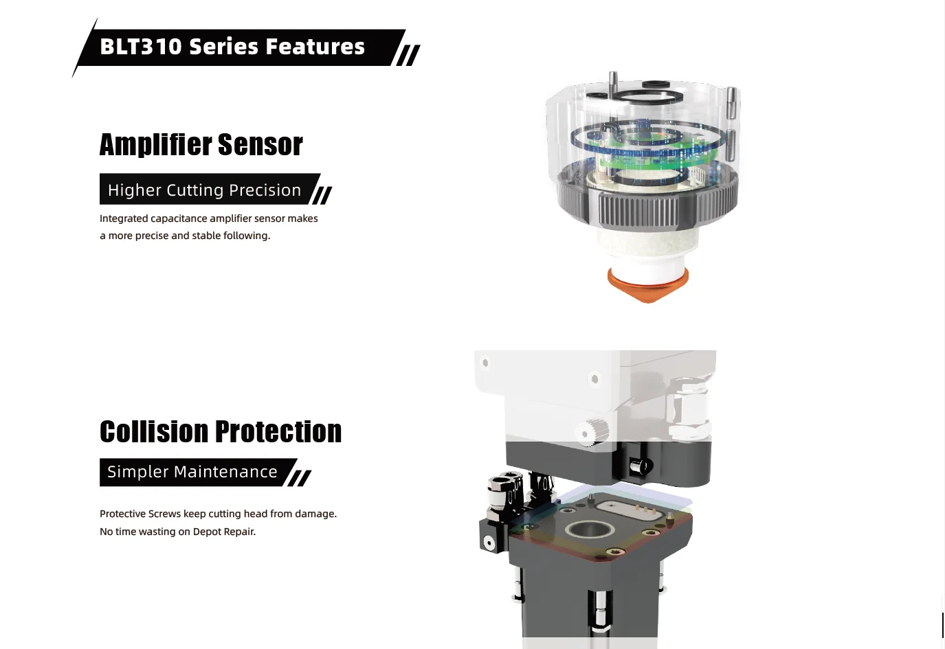BOCI Cutting Head BLT421 - 6000w Laser Source for Cutting