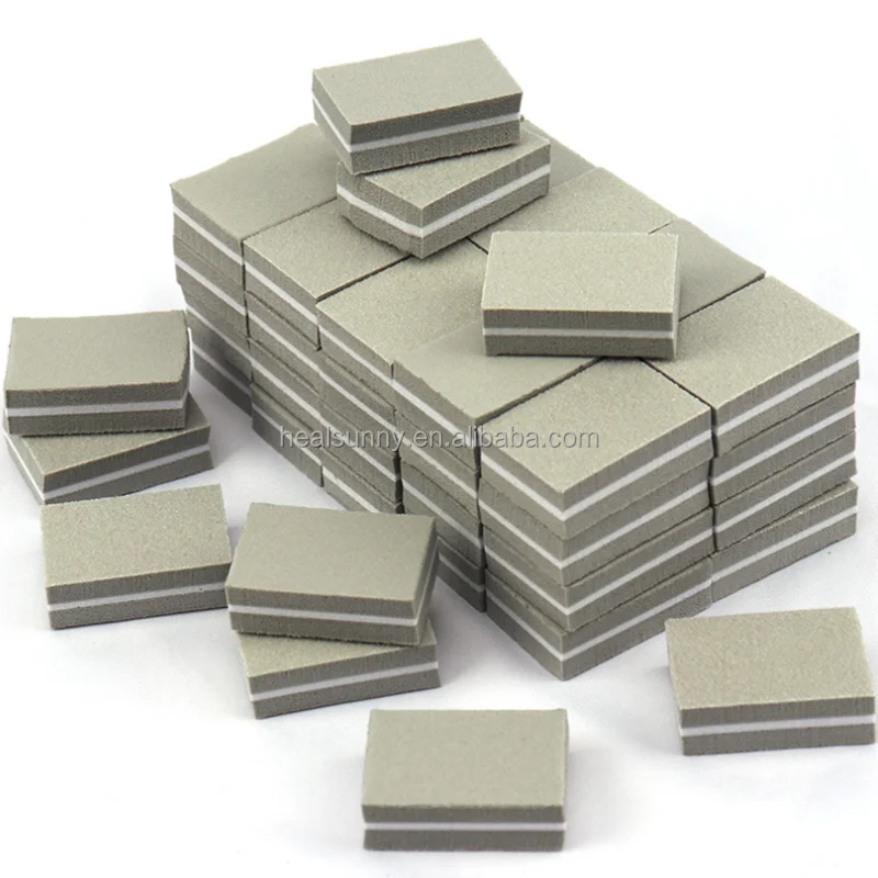 Sponge Small square Double-sided Sanding Nail Polishing Manicure ...