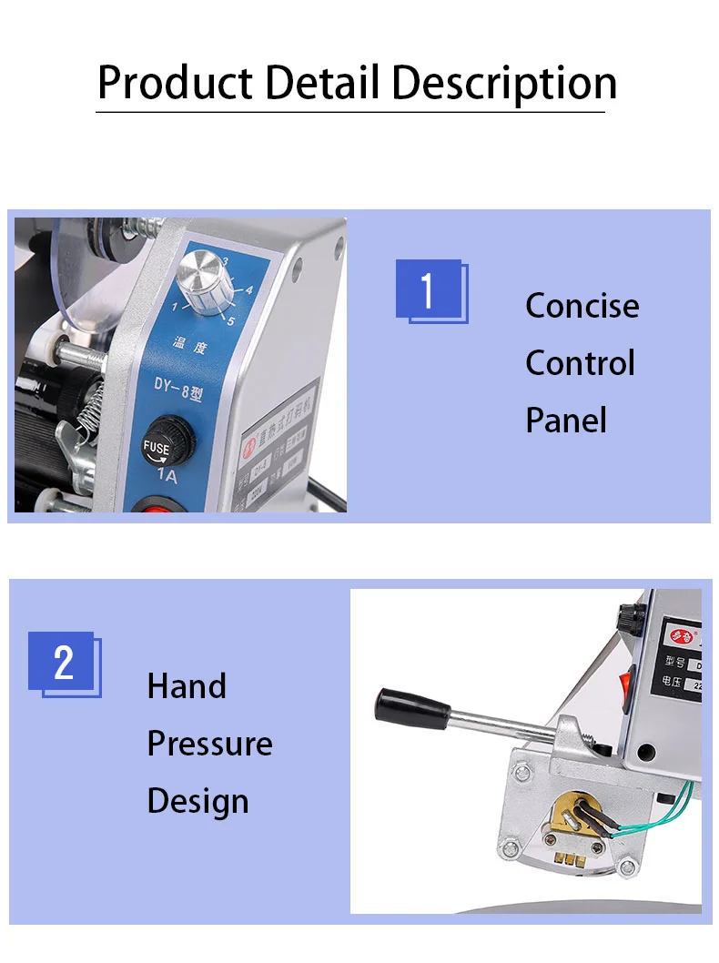 DY-8 Manual Hand Mini Portable Printing Machine - DUOQI