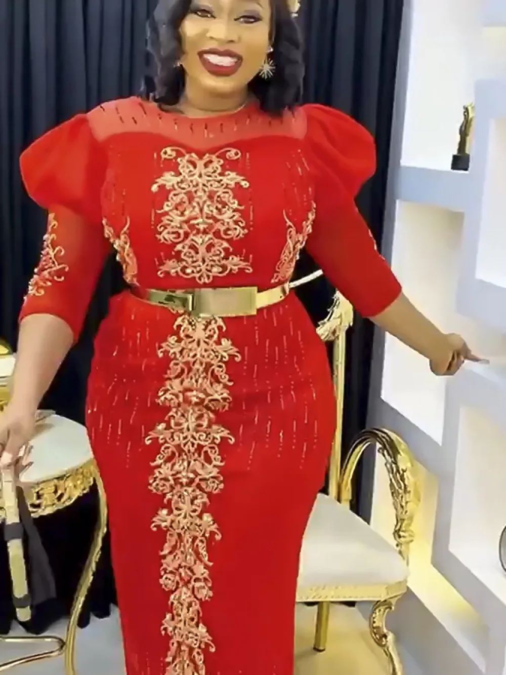 African Women Dress For Wedding Elegant Ankara Robe Africaine Ladies ...