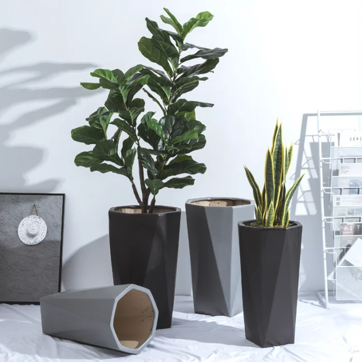 Wholesale Garden Suppliers Home Decoration Matte Glaze Modern Black ...