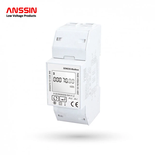 Din Rail Smart Meter Single Phase Energy Meter Sdm230 Modbus Mbus Smart ...