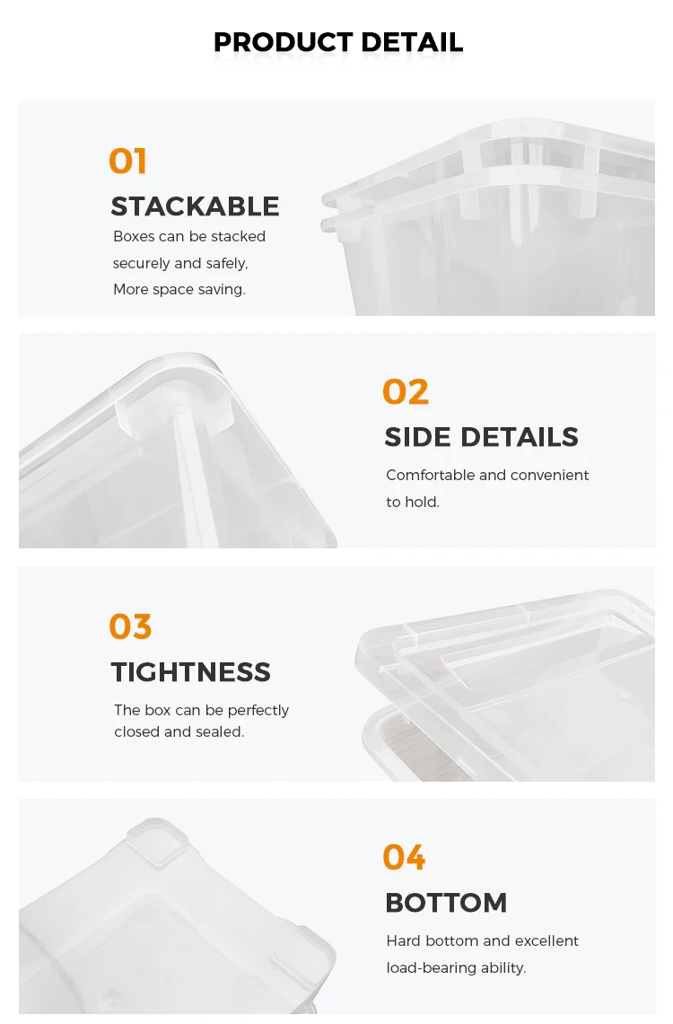 Best Price 10l Plastic Storage Box With Lids Clear For Sale - Buy ...