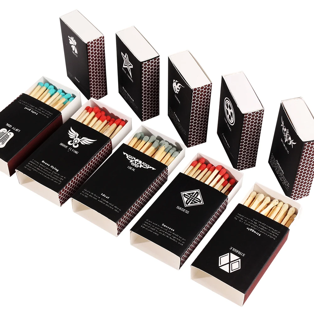Luxury Black Box Wooden Matchsticks - Safety & Customization
