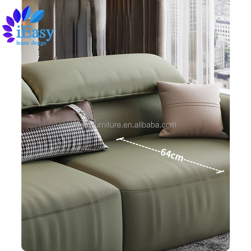 Italian Genuine Leather Electric Sofa Bed - Modern & Convertible