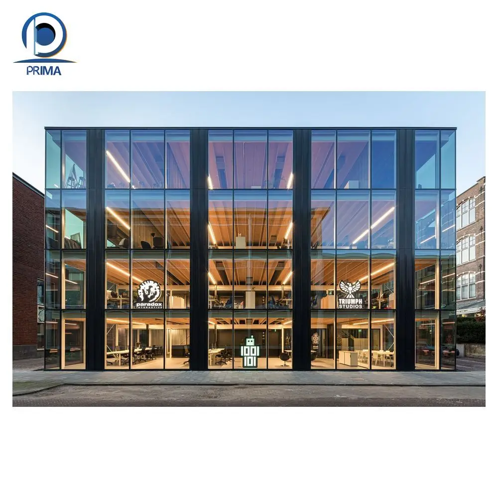 Cladding System Hidden/exposed Frame Spider/glass Unit Curtain Wall ...