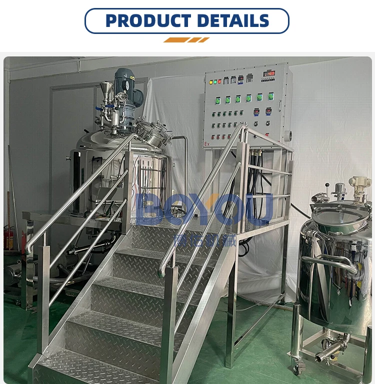 500l Gmp Standard Toothpaste Ointment Homogenizer Mixing Machine Vacuum ...