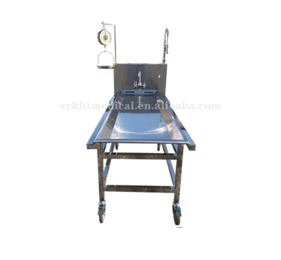 Mortuary Embalming Station - Stainless Steel Autopsy Table