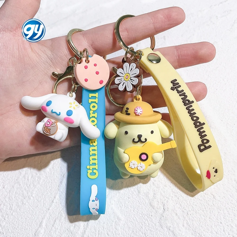 Wholesale Kawaii Sanrioed Kuromi Keychain Pvc Doll anime key chain ...