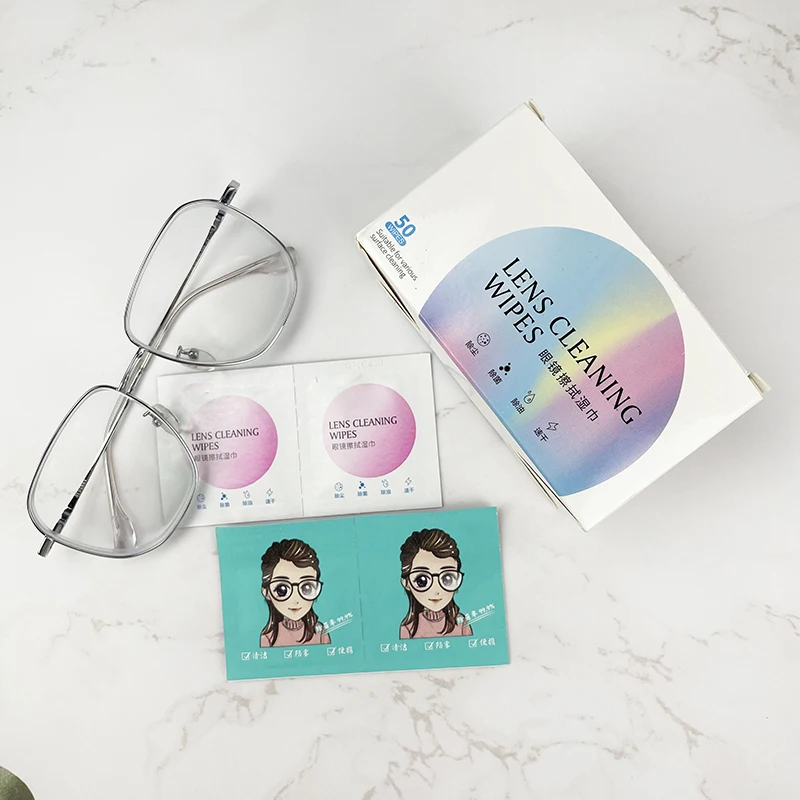 Private Label Screen Lenses Wipes Cleaning For Eyeglasses Glasses ...