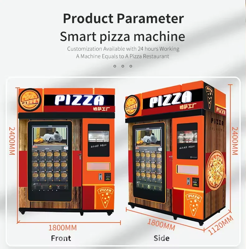 Micron Commercial Hot Food Automatic Pizza Croissant Vending Machine With Card Reader - Buy ...