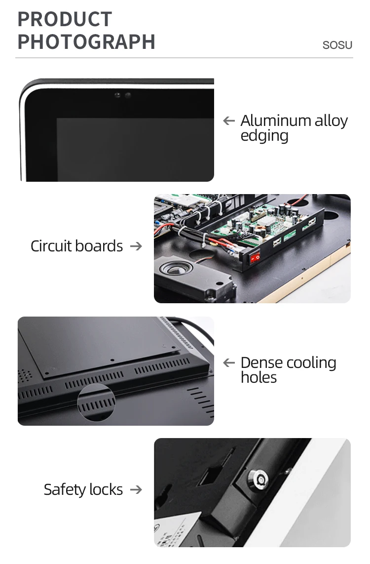 Wall Mount Indoor Outdoor Digital Signage Window Facing 4K Screen Lcd ...