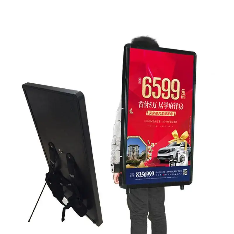 Portable LED Backpack Light Box - 27 Inch Advertising Billboard With ...