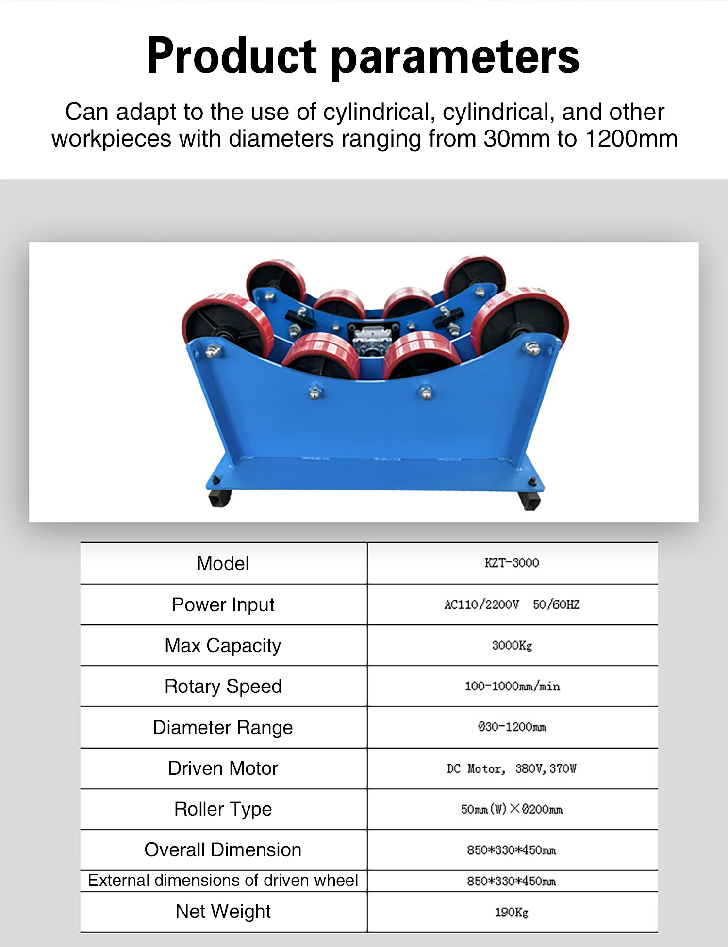 Self-aligned Welding Rotator / Small Welding Rotator - Buy Small ...