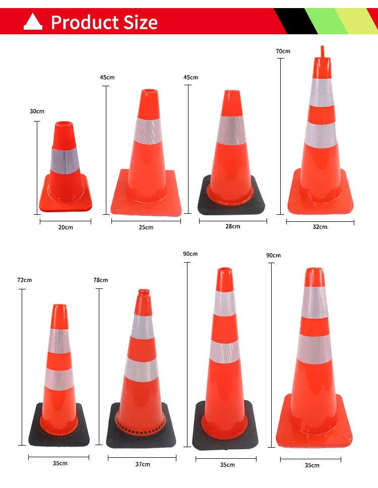 Highways Signal Flexible Pvc 28" High 6" Silver Orange Blue Traffic ...