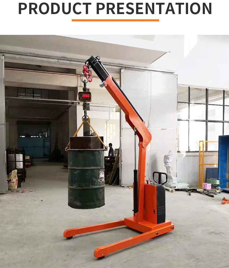 200kg 300kg 500kg 800kg 1000kg Hand Operation Mobile Mini Crane ...