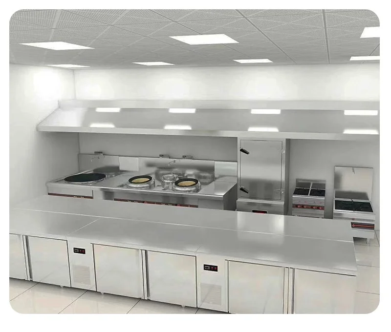 Commercial Kitchen 3D Design - Efficient Restaurant Layout