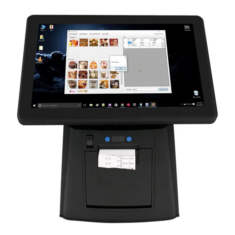 Mini-size Windows Pos Terminal With Built-in Thermal Printer High Cost ...