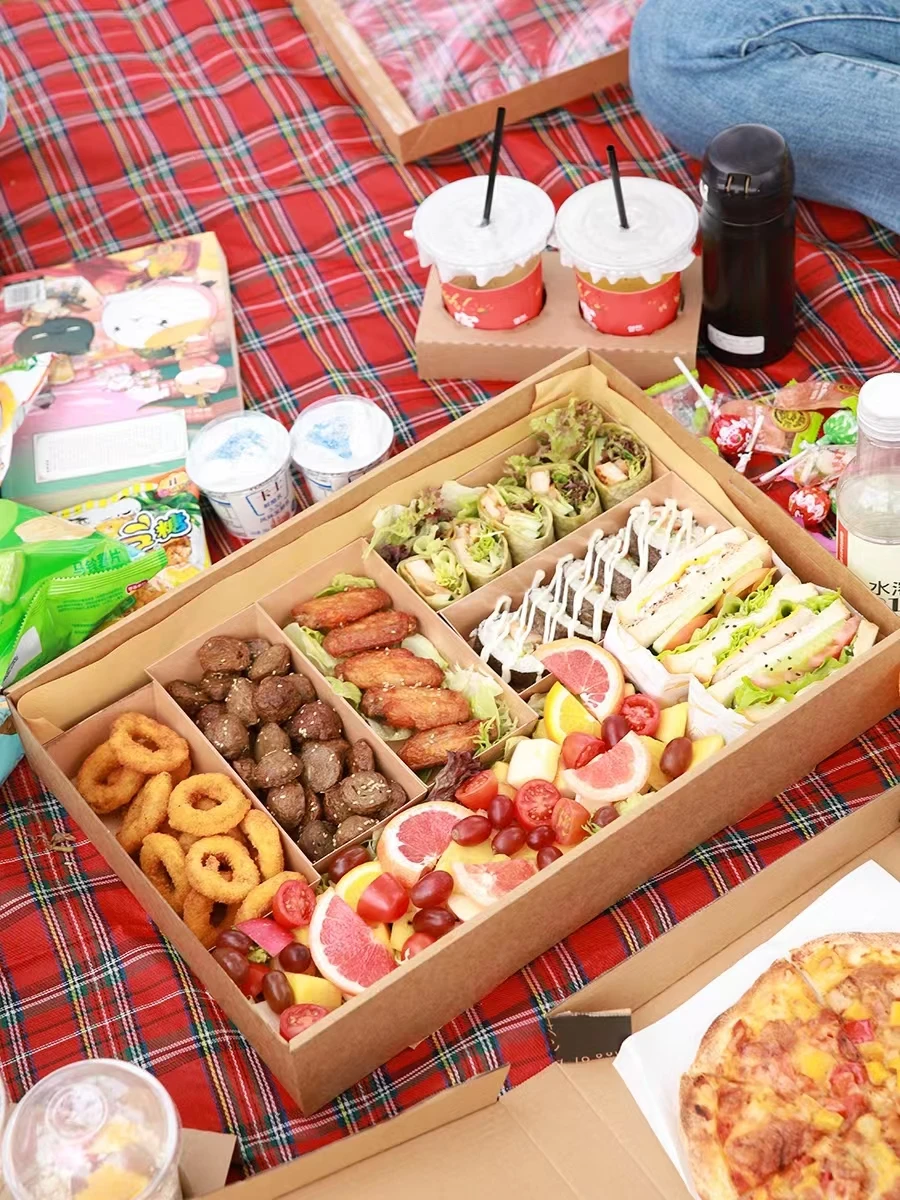 Boore 2023 Food Packaging Disposable Kraft Takeout Box Restaurant ...