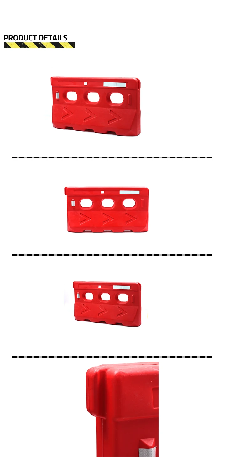 Plastic Traffic Fence Safety Water Filled Barriers Water Filled Road ...