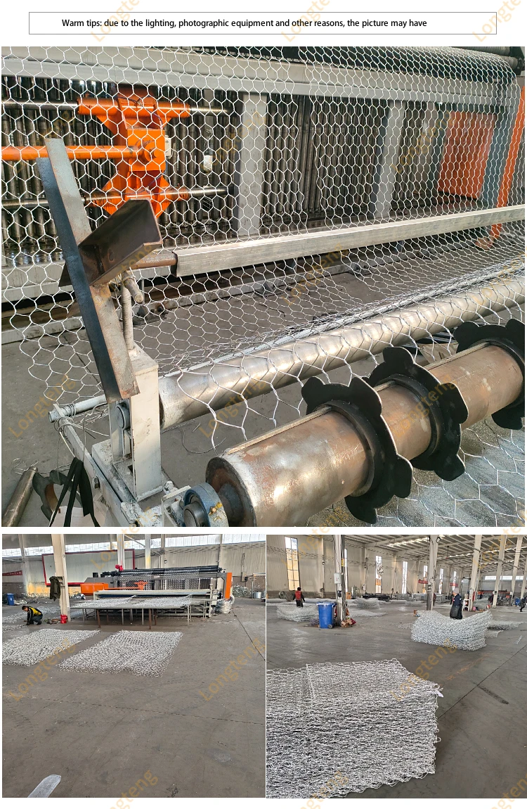 Hexagonal Woven Wire Mesh Galvanized and Pvc Coated Gabion Wire Mesh ...