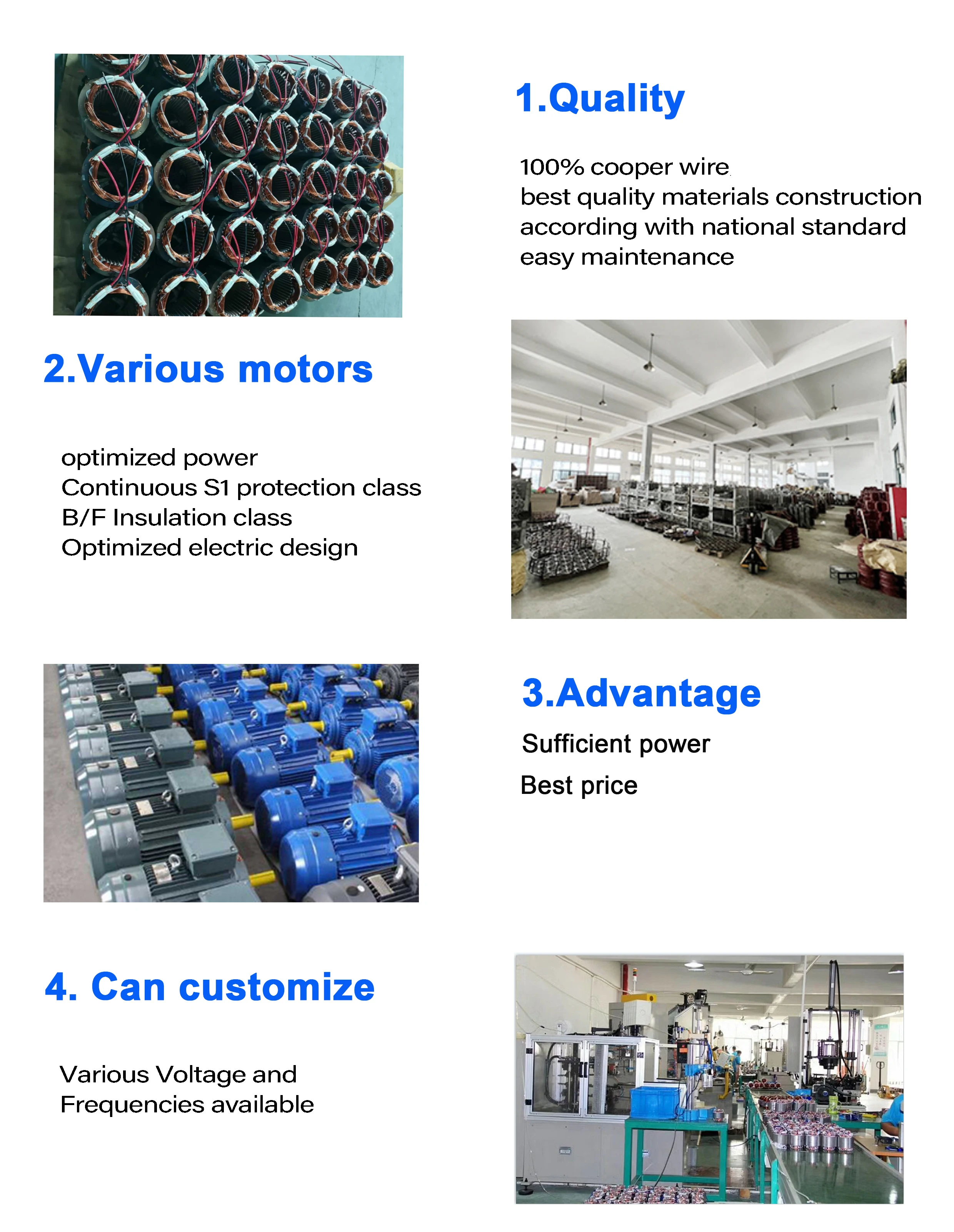 Ultra Efficient Ac Three Phase Motor Ye3-132s1-2 5.5kw Quality Of Large Factory - Buy Ultra ...