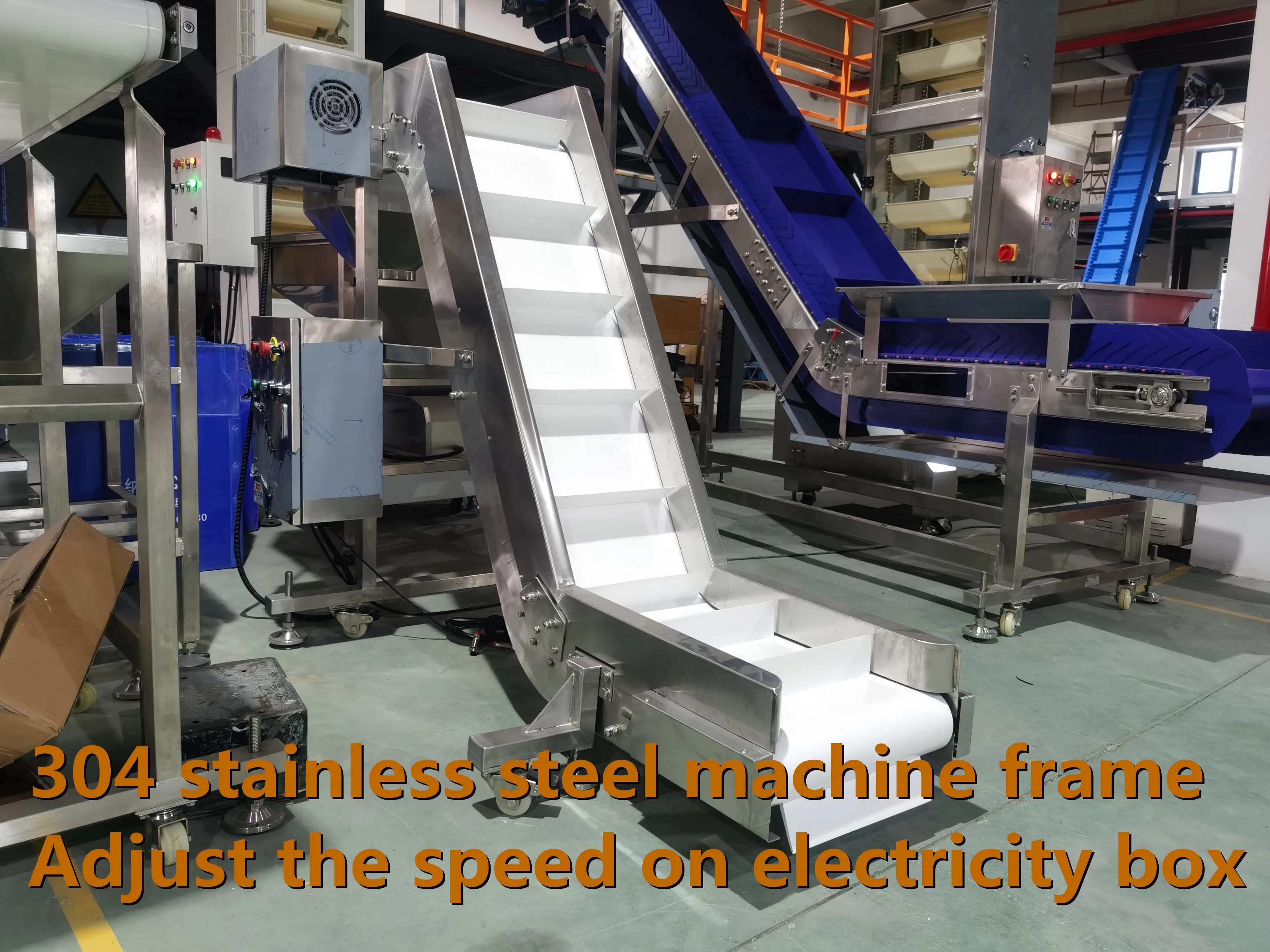 Mini Pp Modular Take Away Finished Food Product Belt Conveyor / Output ...