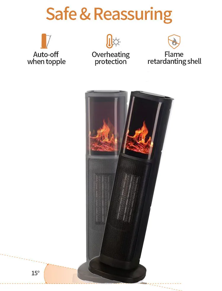 Factory Good Selling PTC 2000W Tower Fast Heating Electric Winter ...