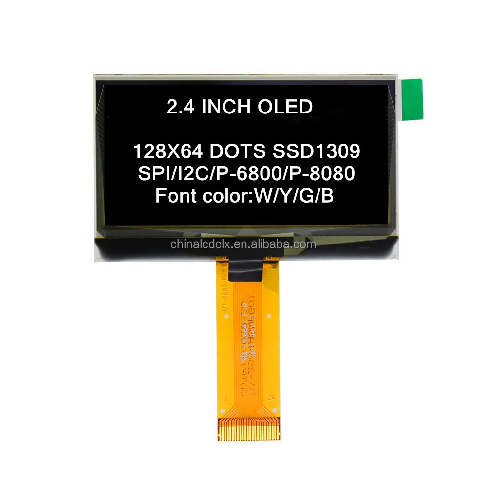 2.42 인치 Spi I2c 24pin 화이트 Ssd1309 128x64 Oled 디스플레이 화면 - Buy 2.42 인치 Oled 디스플레이 화면,2.42 인치 Spi ...