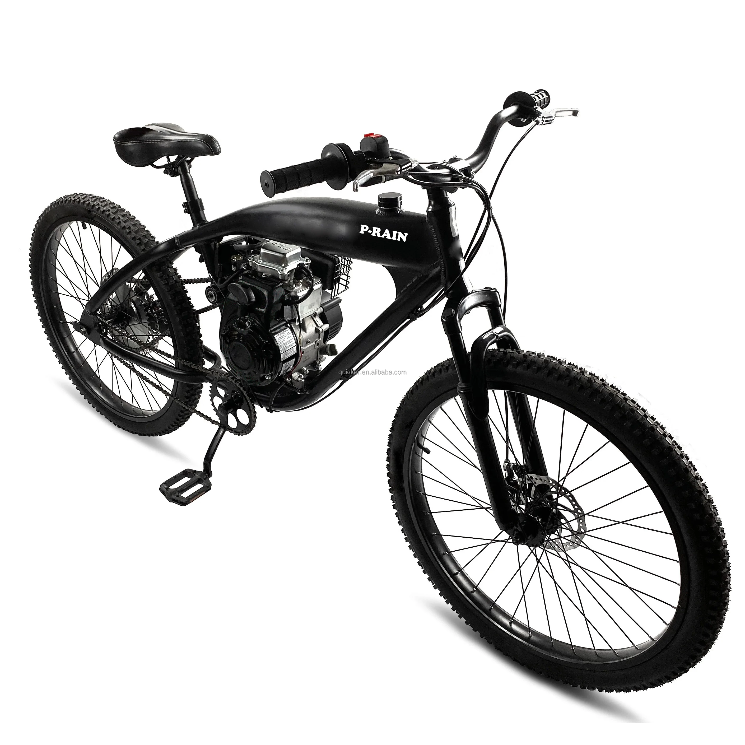 P-RAIN motorized bicycle 4 stroke 79cc OHV single cylinder customized ...