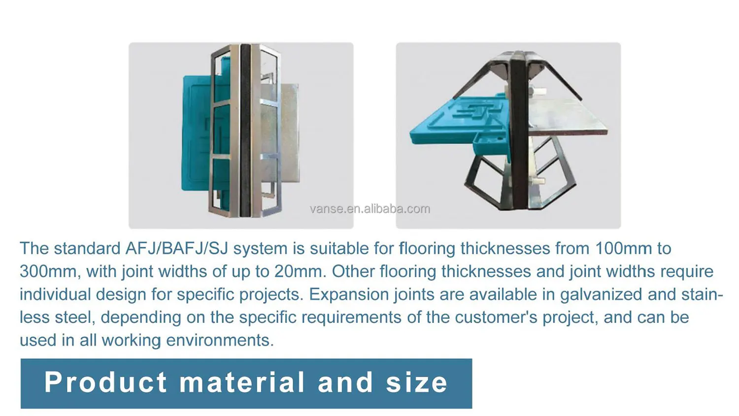 Galvanized Armoured Joint Transflex Tile Expansion Concrete Armour ...