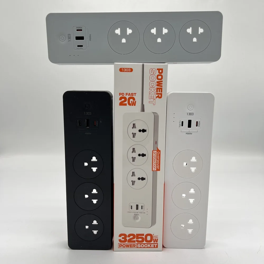 Custom Logo Thailand Socket Pd20w Fast Charge Power Strip With 3 ...