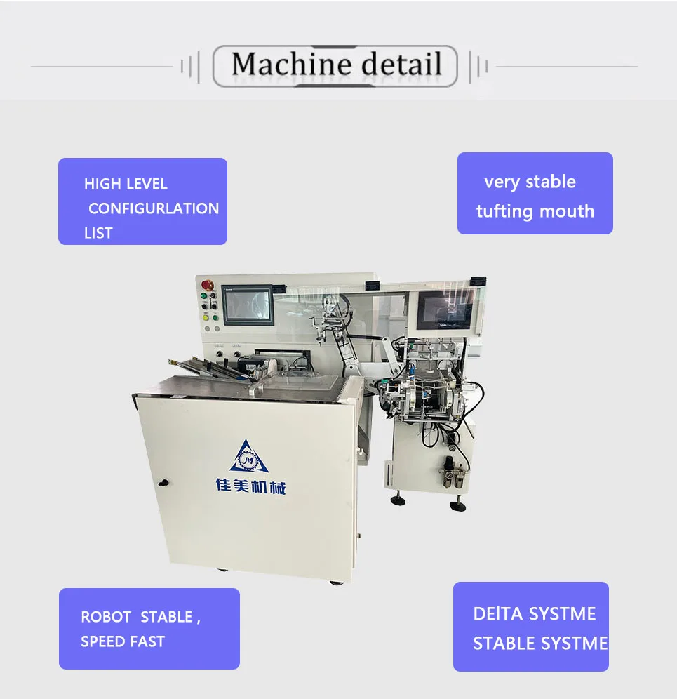 Toothbrush Tufting Machine with Automatic Feeding Two Colours