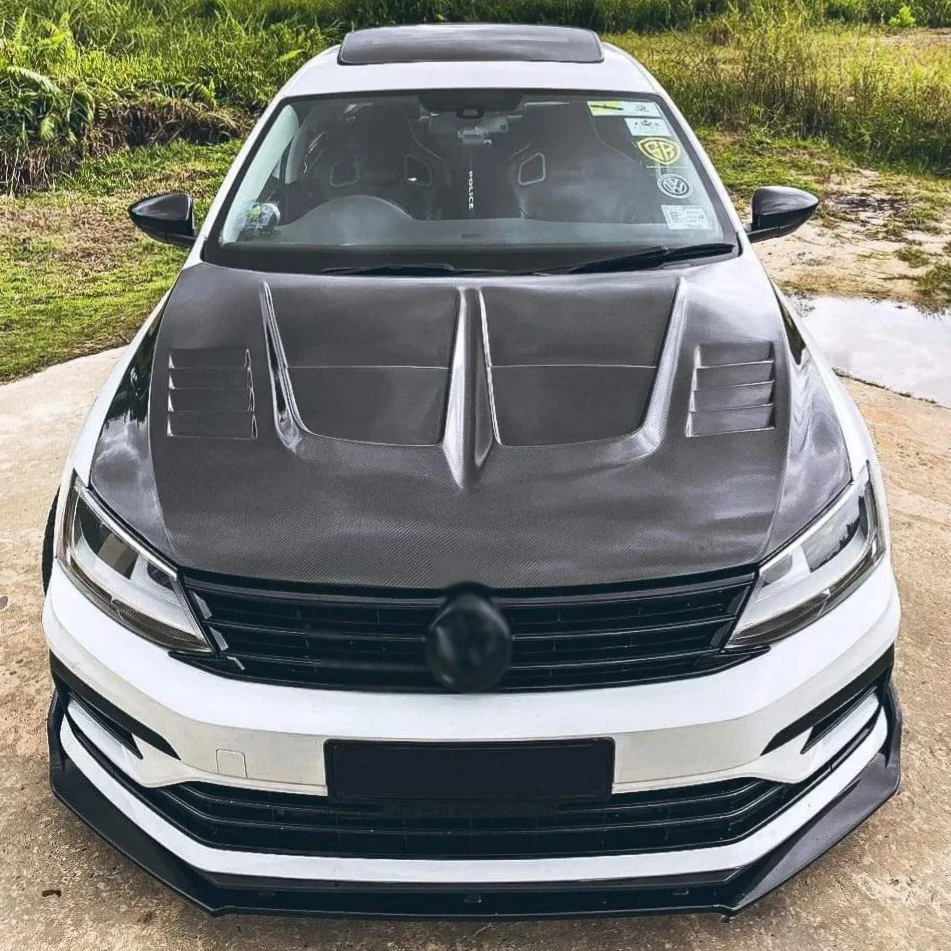 OEM Mk6 Gti Carbon Fiber Vented Hood for VW Volkswagen MK 6 6.5 Jetta ...