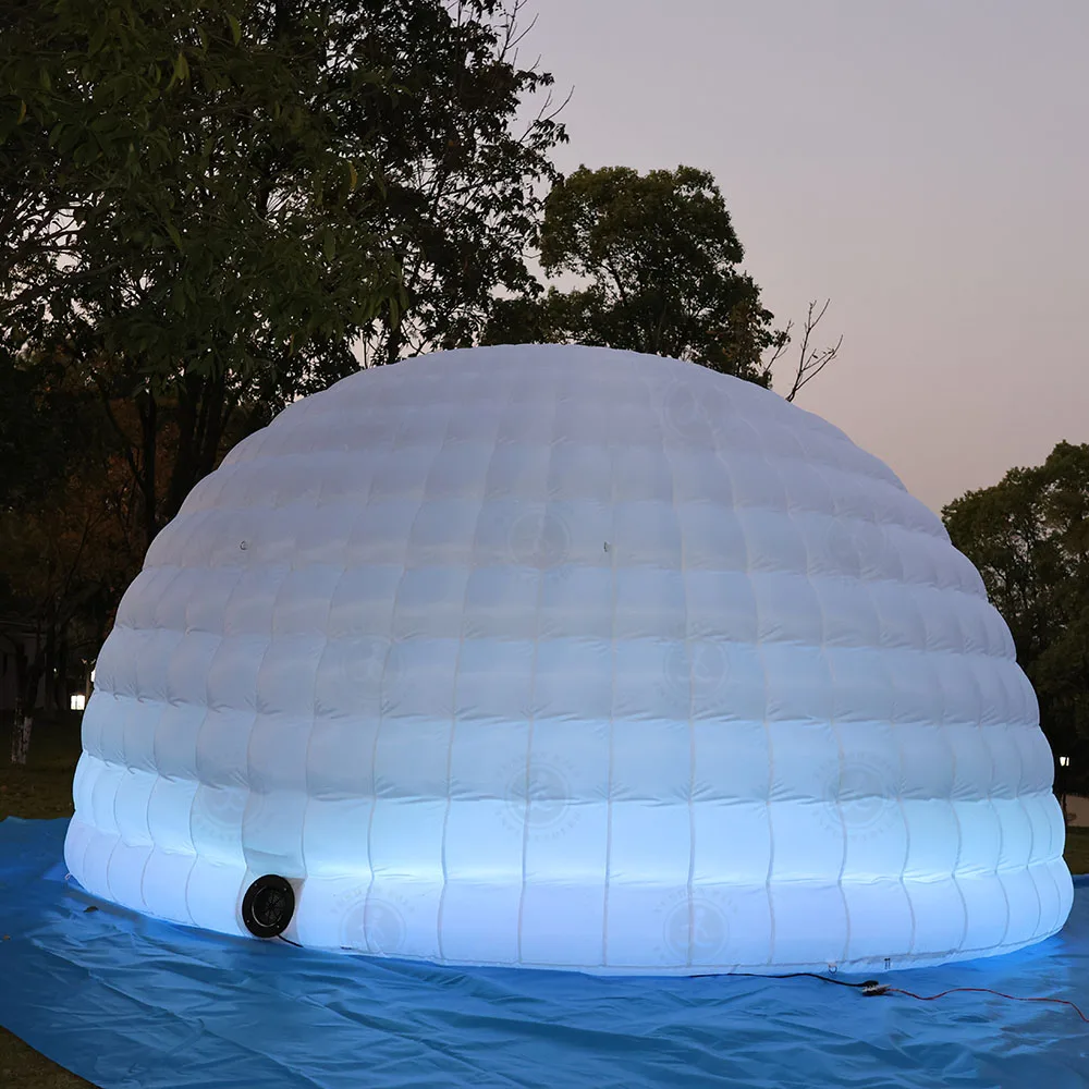 Factory Direct Portable LED Inflatable Igloo Dome Tent Exhibition ...