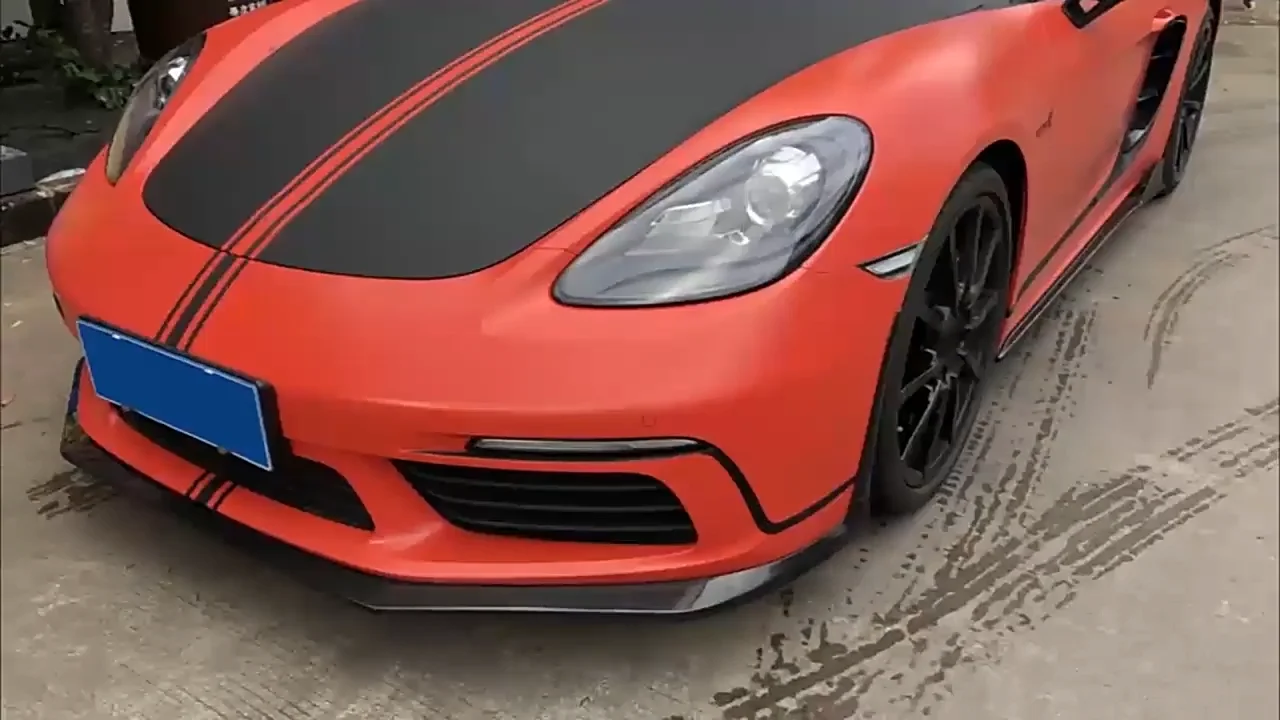 Carbon Fiber Front Bumper Lip For Porsche 718 Boxster Cayman 2016-2018 ...