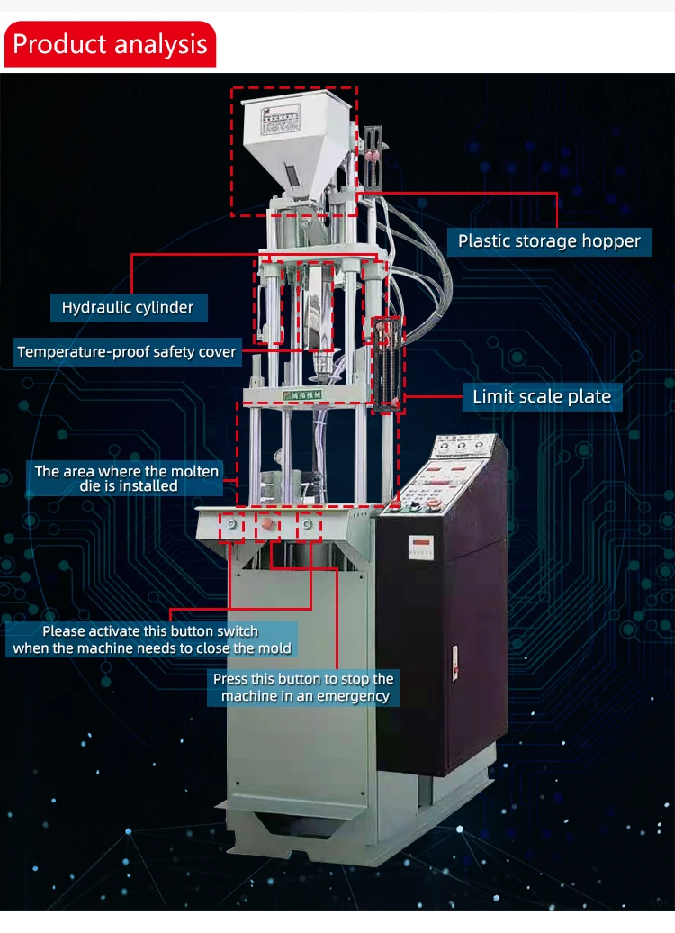 35 Tons Clamping Force Injection Molding Machine Ball Pen Manufacturing ...